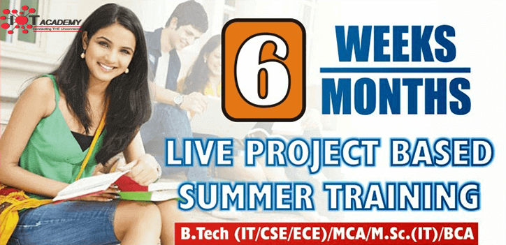 Summer Training Institute in Noida - 6 months/weeks Summer Training ...